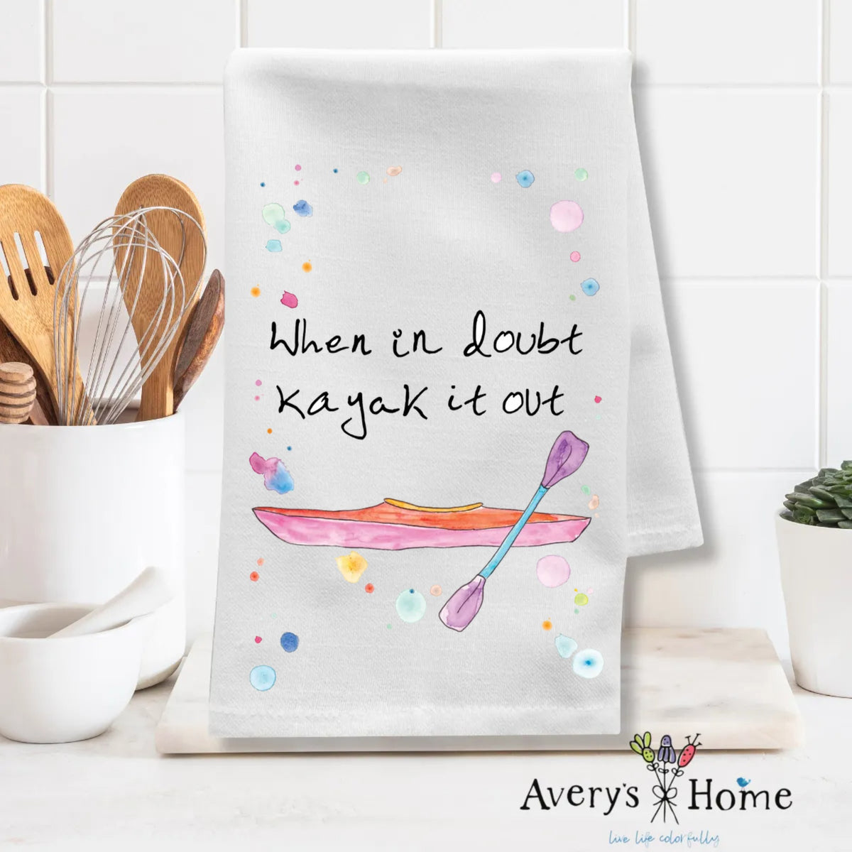 Kayak it Out Dish Towel – Averys Home | Retail